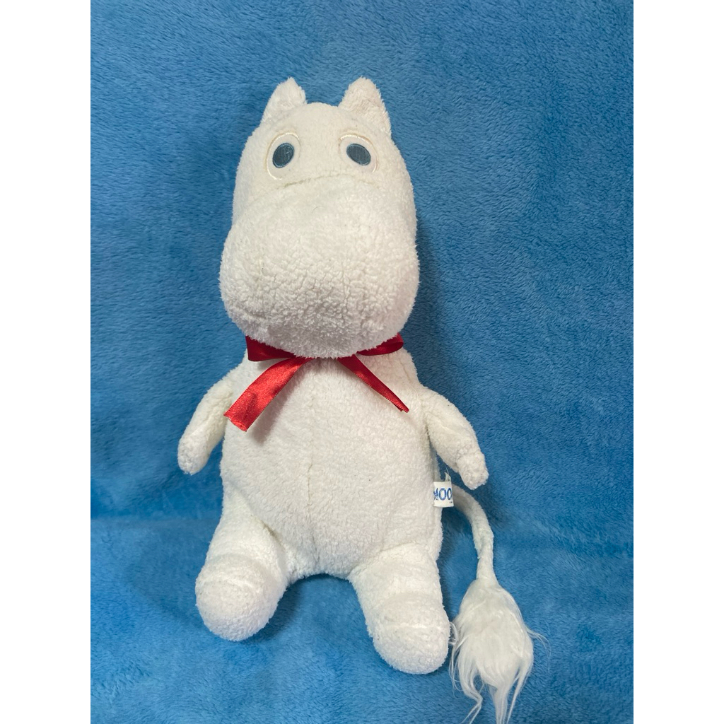 Moomin Stuffed Toy 13” with red ribbon L5 Preloved | Shopee Philippines