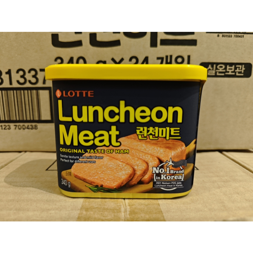 OK! LOTTE Korean Spam Luncheon Meat, 340g - 2027 Expiry | Shopee ...