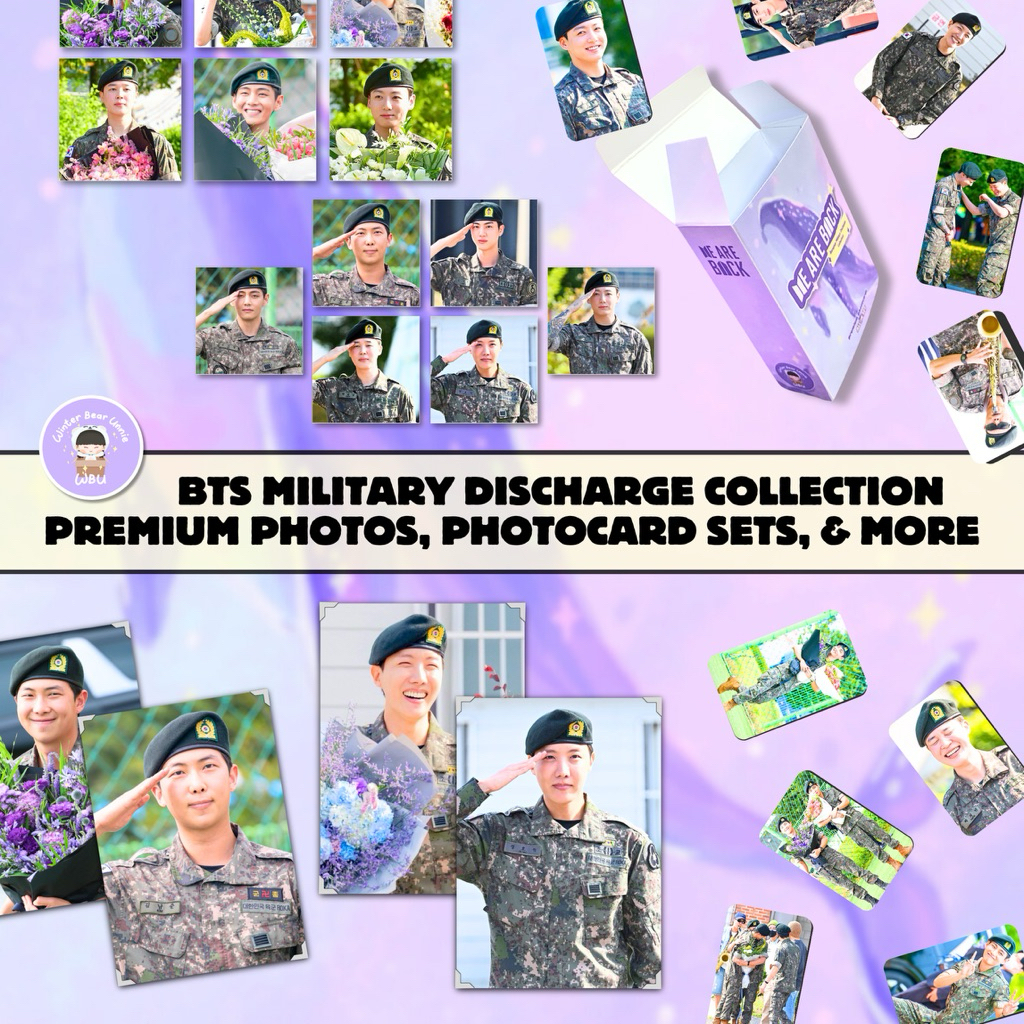 BTS WE ARE BACK | BANGTAN MILITARY DISCHARGE COLLECTION | PHOTOCARDS ...
