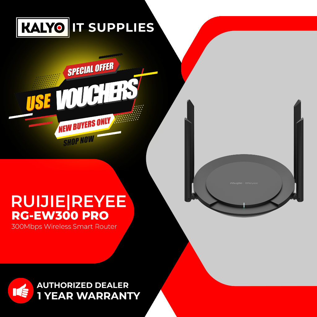 Ruijie | Reyee RG-EW300 PRO N300 300Mbps Wireless N Smart Router ...