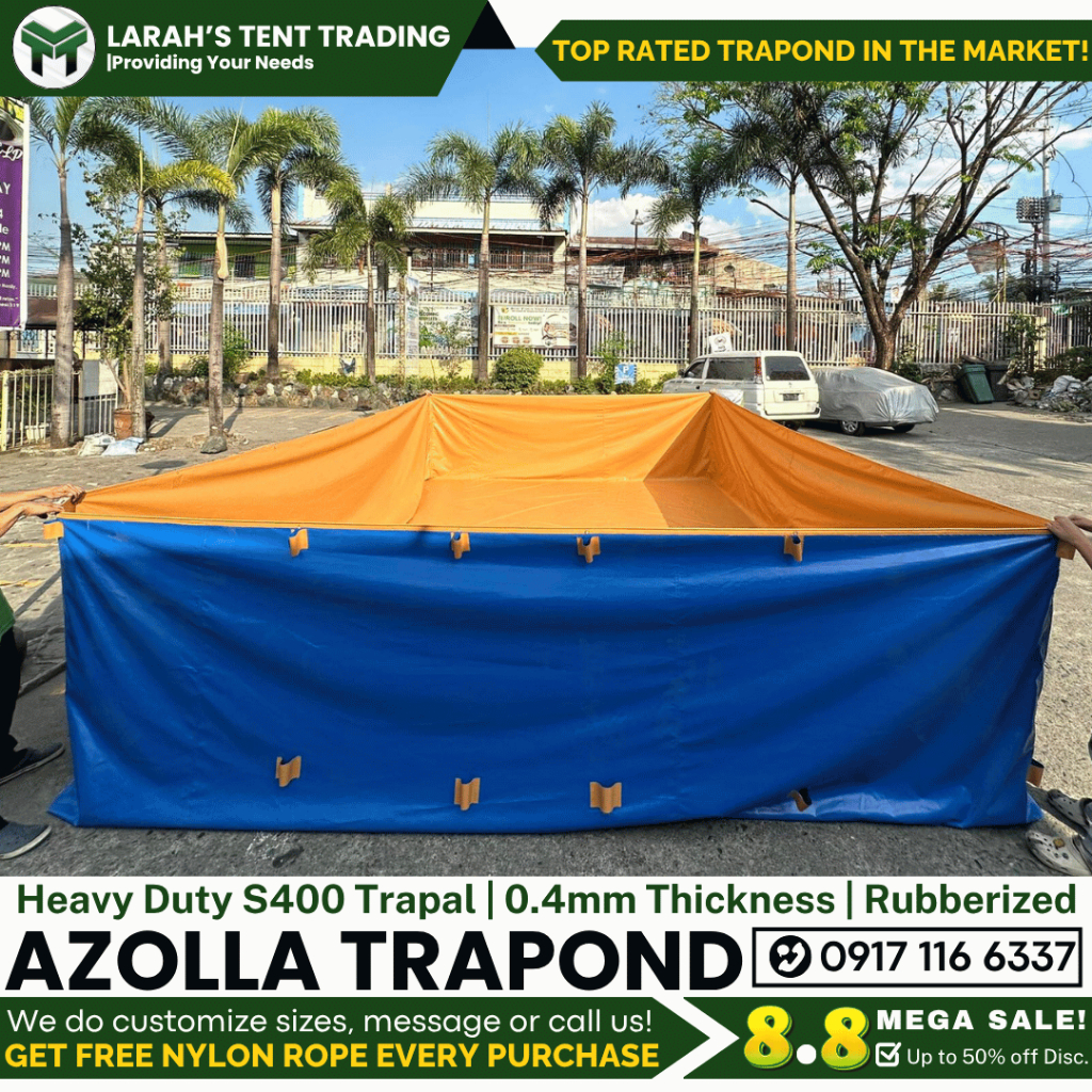 4x8x1ft S400 HEAVY DUTY AZOLLA T FISHPOND TOLDA LONA CRAYFISH TRAPAL ...
