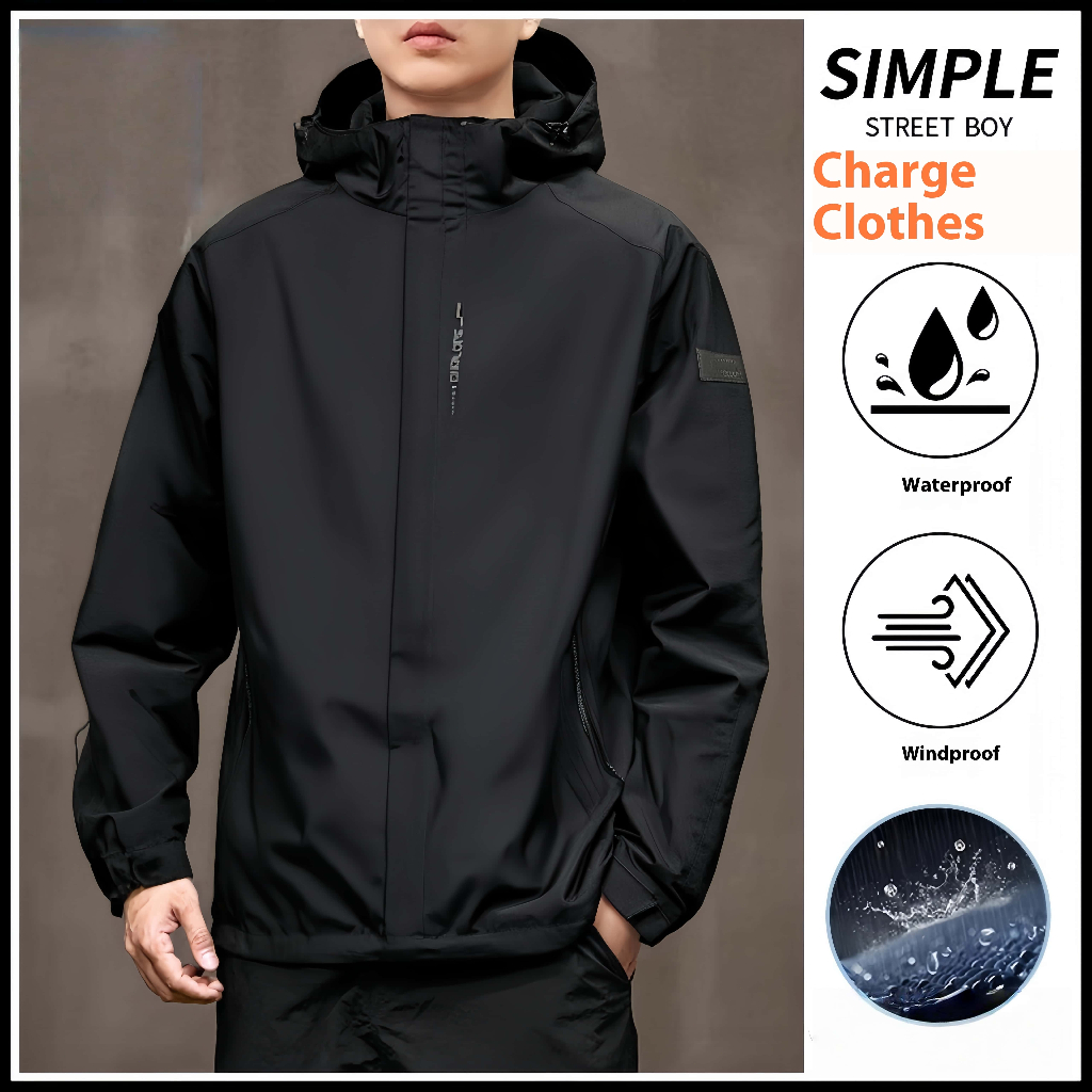 Waterproof Jacket Hiking Light Breathable Unisex Camping Windproof ...
