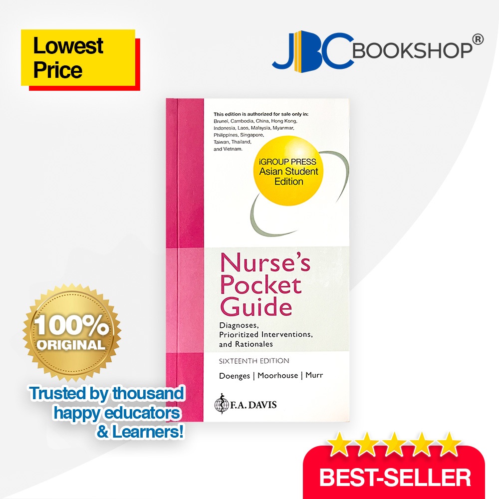 Nanda Nurse's Pocket Guide by Doenges, Moorhouse, and Murr 16th Edition ...