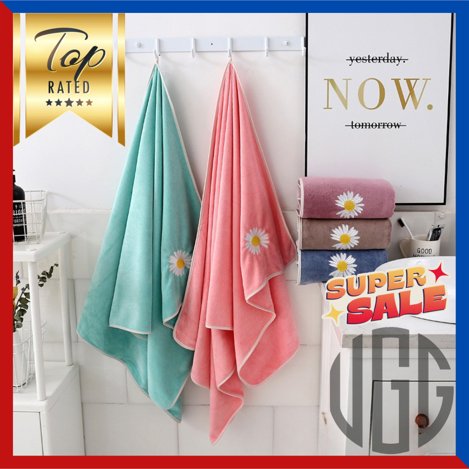 UGG New Flower Design Premium Cannon Soft Microfiber Bath Towel ...