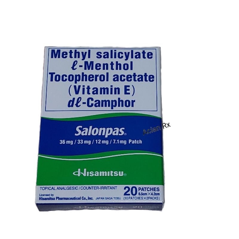 Salonpas 1 box (20 patches) | Shopee Philippines