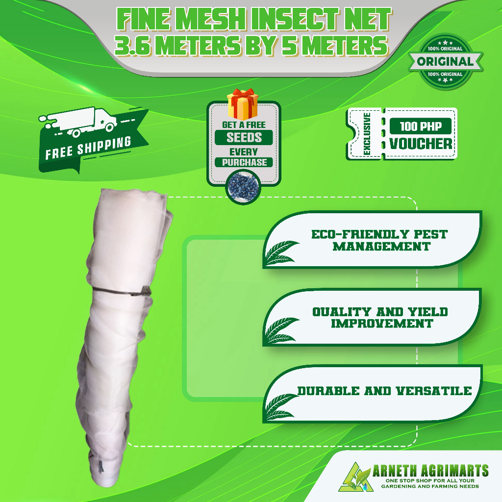 ARNETH FINE MESH INSECT NET 3.6 METERS BY 5 METERS | Shopee Philippines