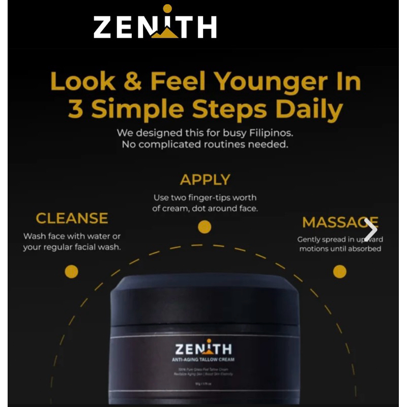 Zenith Anti aging beef tallow cream for men fights aging acne dry skin ...