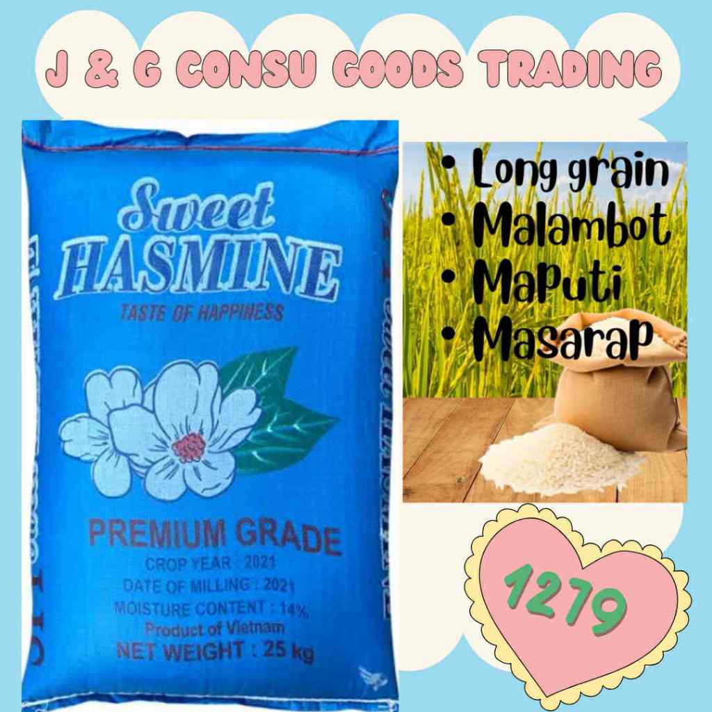 Sweet hasmin jasmine rice 25kg | Shopee Philippines