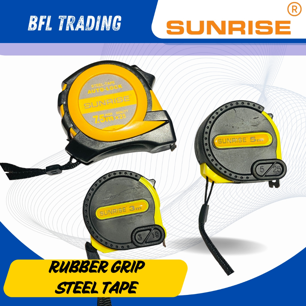 Sunrise Rubber Grip Tape Measure heavy Duty-BFl | Shopee Philippines