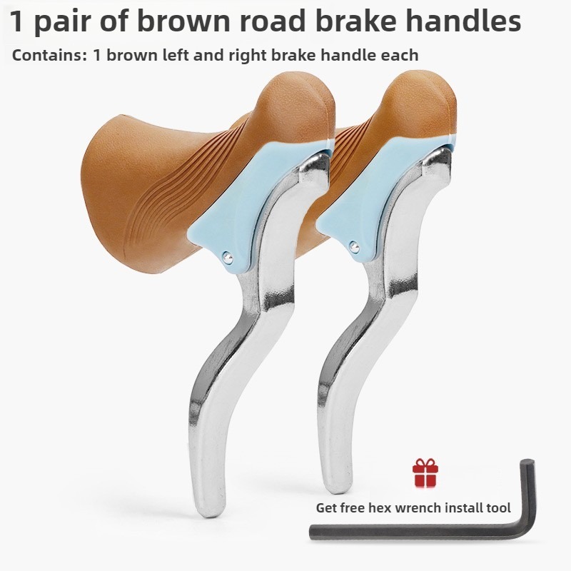 A Pair Bicycle Brake Levers for Drop Handlebars Road Bike Fixie Track ...