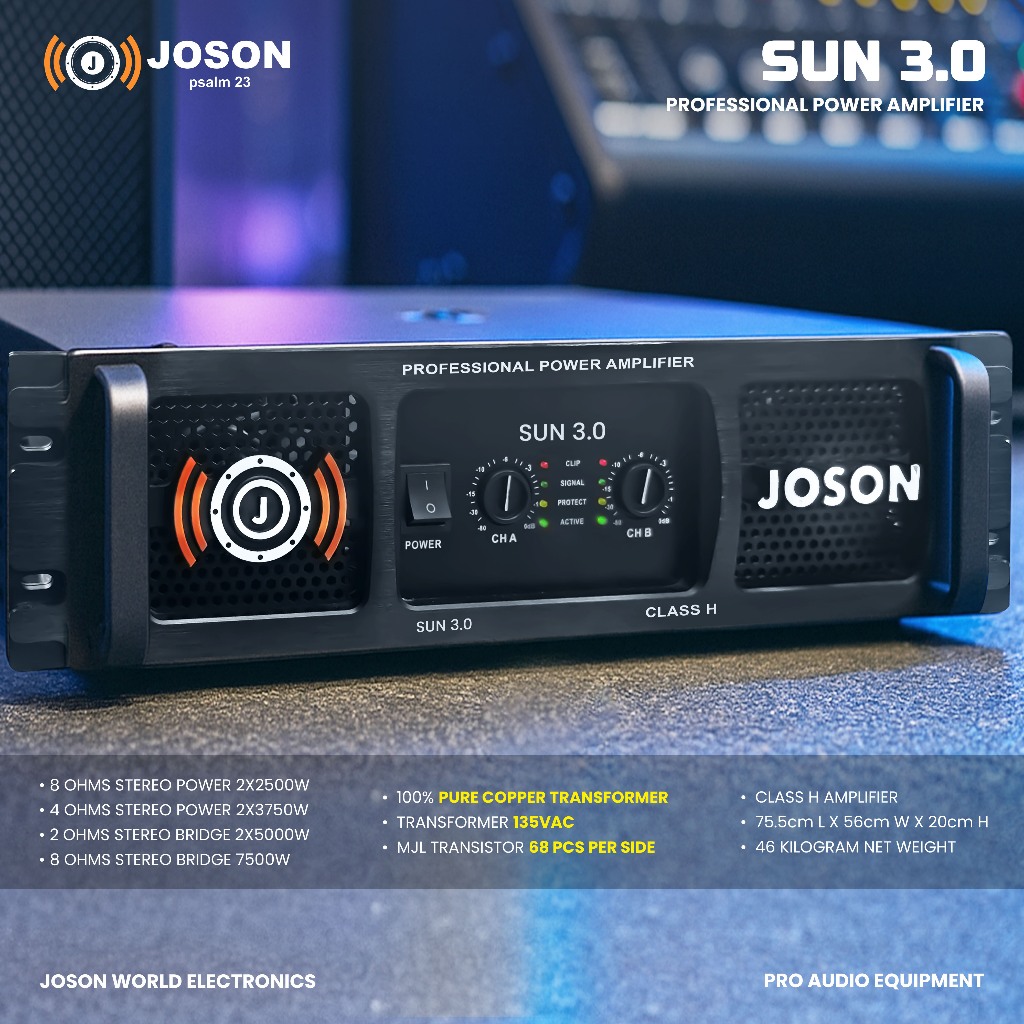 Joson SUN 3.0 Professional Power Amplifier (Pure Copper) | Shopee ...