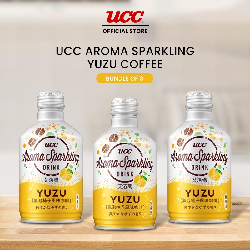 UCC Aroma Sparkling Yuzu Coffee 290ml (Bundle of 3) | Shopee Philippines