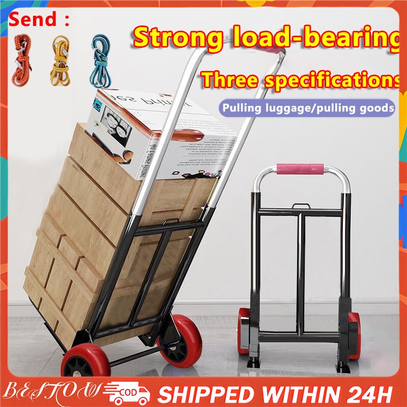 [Free 3 Ropes] Trolley Cart Multifunction Foldable Shopping Cart ...