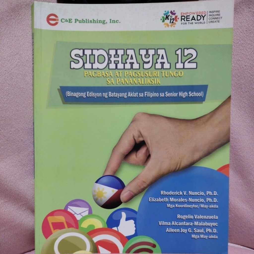 sidhaya 12 pagbasa at pagsusuri tungo sa pananaliksik(2022) | Shopee ...