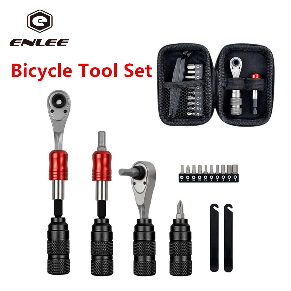 ENLEE Bicycle Ratchet Wrench Tool Set Multifunctional Bicycle Repair ...