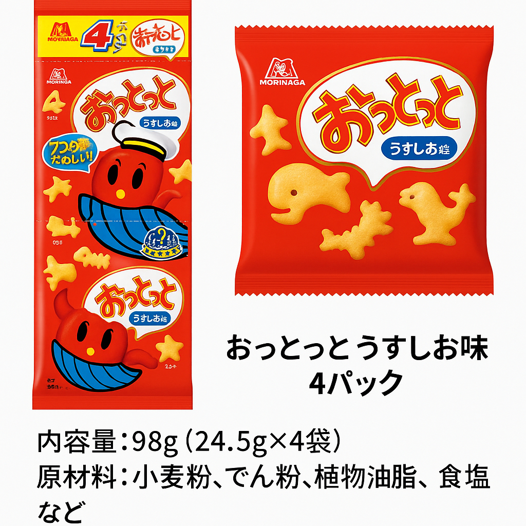Morinaga Ottotto Snack Pack – Lightly Salted Flavor. A classic Japanese ...