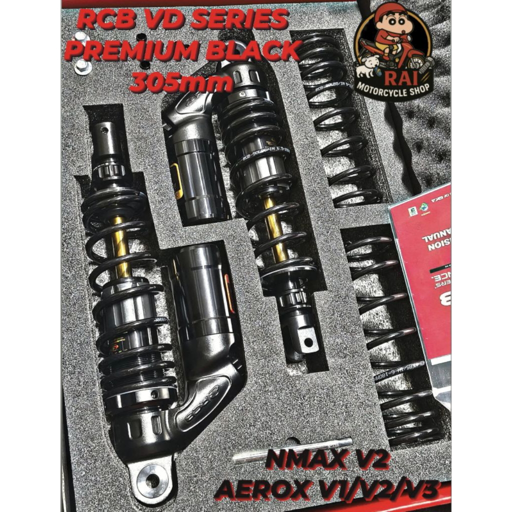 RCB VD SERIES PREMIUM BLACK for NMAX V2, AEROX V1 V2 V3 | Shopee ...