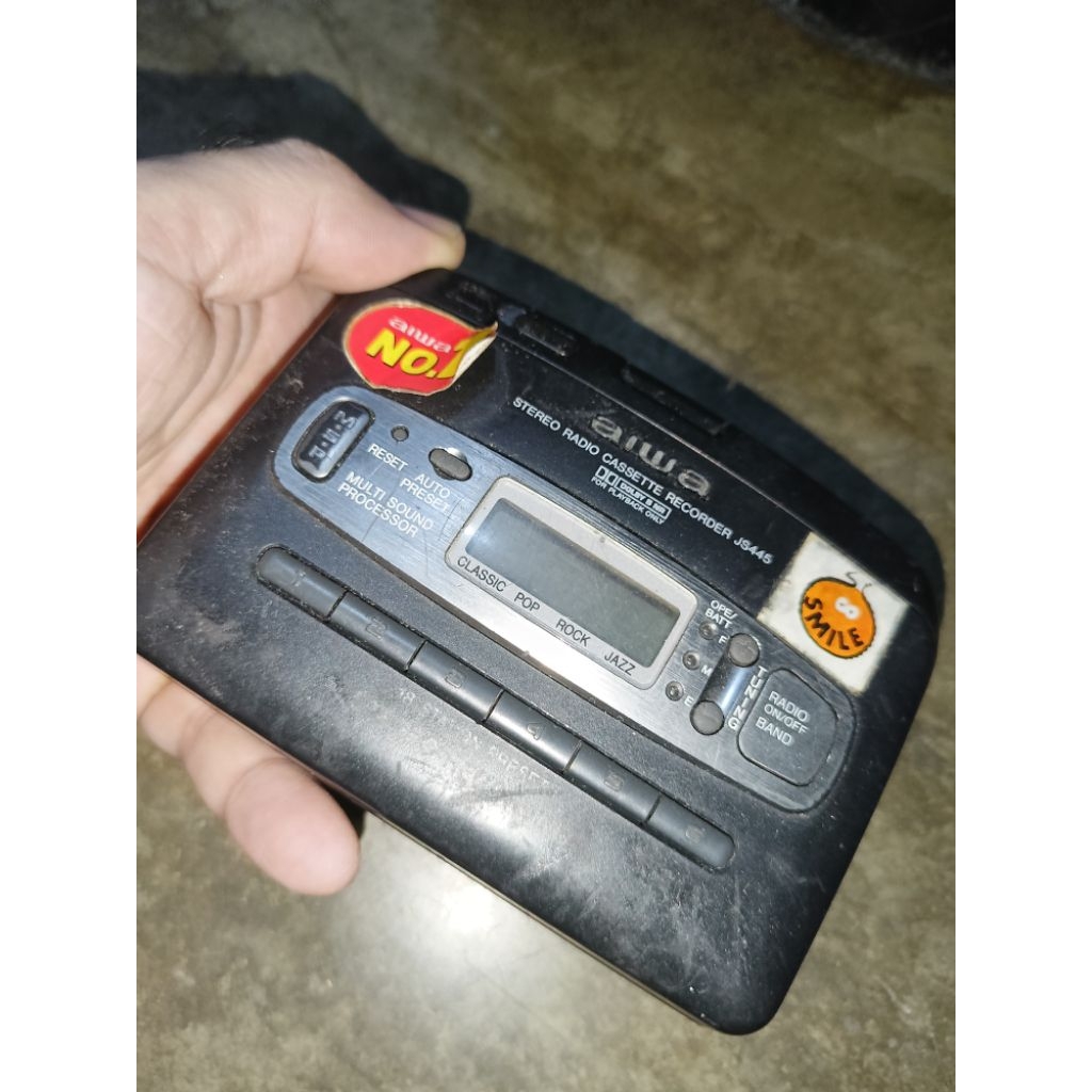 Vintage AIWA stereo radio cassette player walkman JS445 | Shopee ...