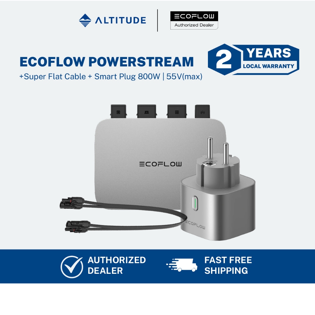 EcoFlow Powerstream Micro Inverter 800W + Super Flat Cable + EcoFlow ...