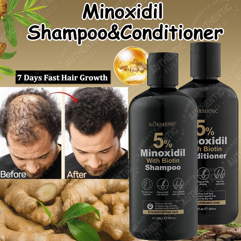 Minoxidil Biotin Hair Growth Shampoo and Conditioner Fast Hair Growth ...