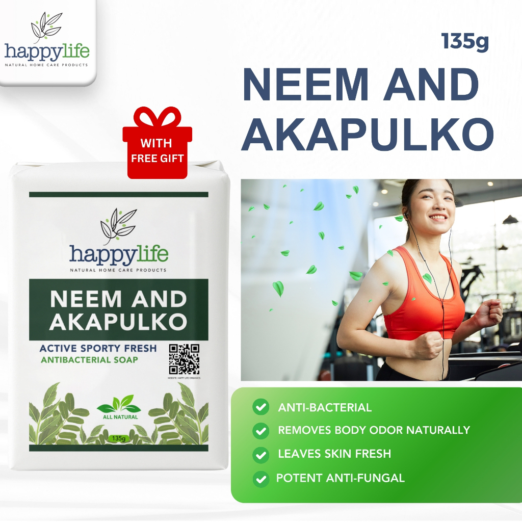 Neem and Akapulco Soap Anti germs & Anti body Odor, for Athletes ...