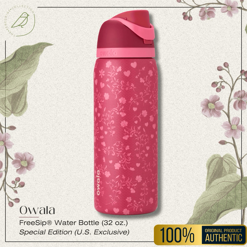 Owala Love Letter FreeSip 32oz Special Edition Color Drop Floral Lace ...