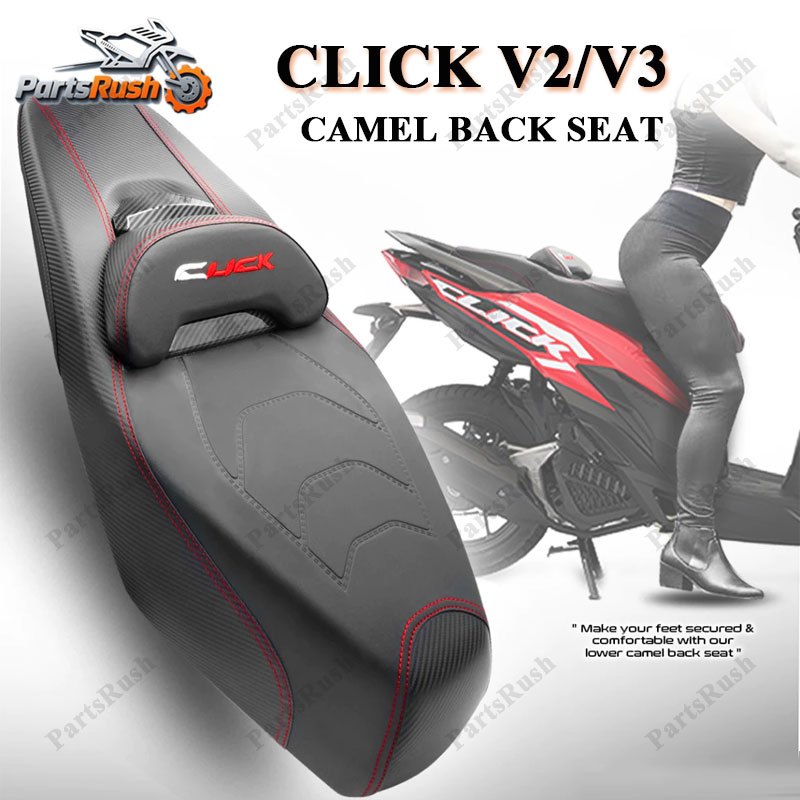 HONDA CLICK V1/V3 CAMEL BACK SEAT ASSY WITH LOGO COMFORT MOTORCYCLE ...
