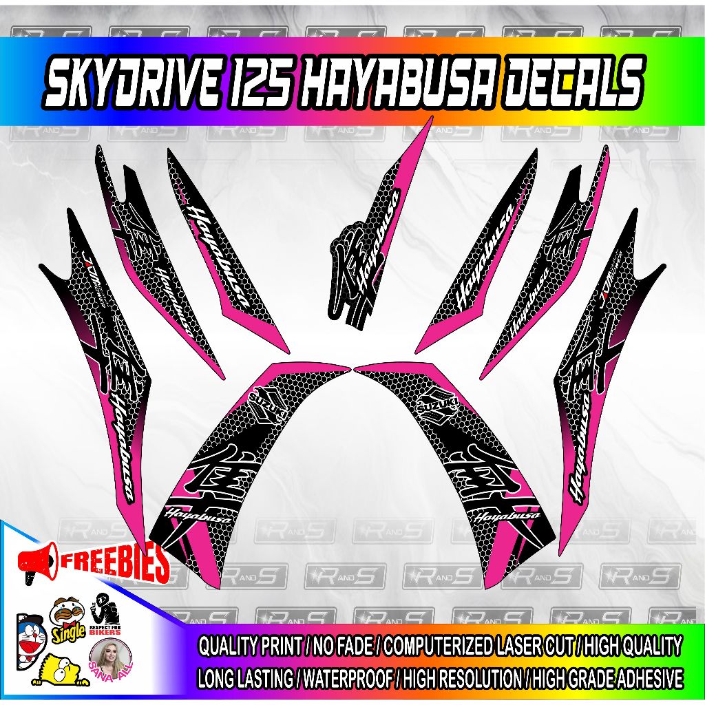 SKYDRIVE 125 HAYABUSA DECALS HD PRINT ( MORE COLORS AVAILABLE ...