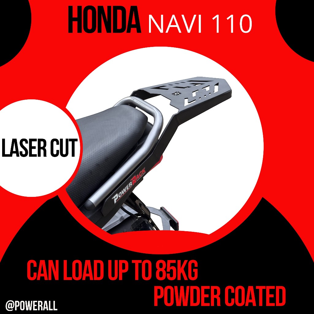 HONDA NAVI 110 TOP BOX BRACKET / LIFE TIME WARRANTY / ORIGINAL / NAVI ...