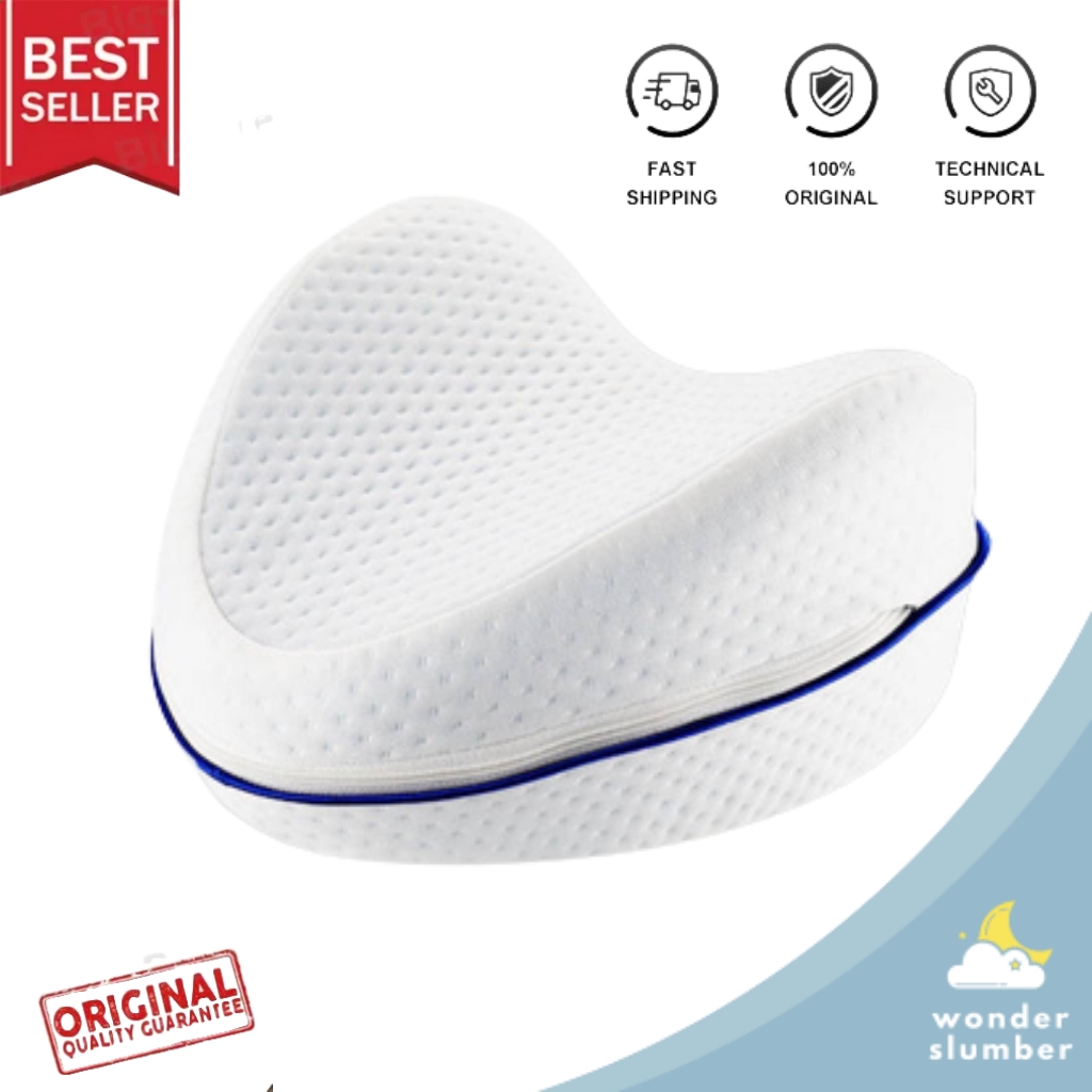 Wonder Slumber Leg & Knee Memory Foam Side Sleeper Support Pillow ...