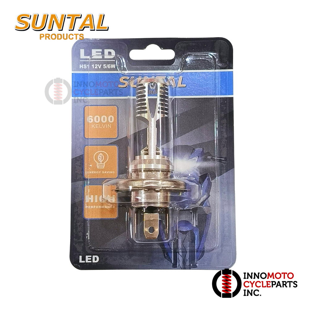 Suntal LED (H4/HS1) Headlight Bulb / 12V 6/6W / 6000 Kelvin | Shopee ...