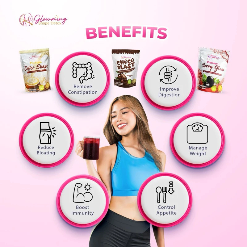 GLOWMING SHAPE DETOX by Cris Cosmetics 10sachet Per Pack | Shopee ...