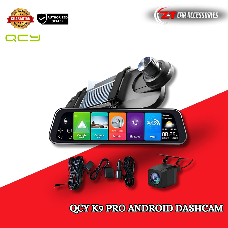 QCY K9 PRO Android Dash Cam with GPS | Shopee Philippines
