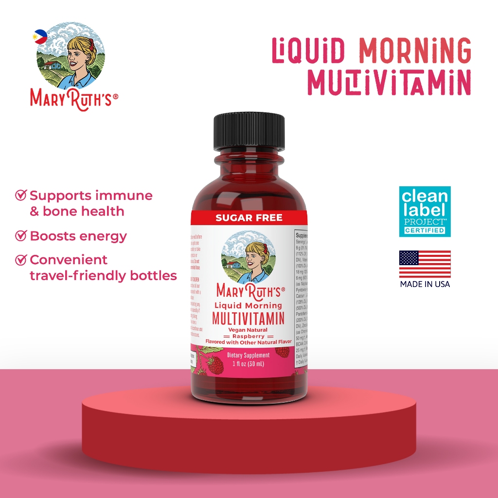 Mary Ruth's Liquid Mineral 1oz – Morning Raspberry, Morning Peach Mango ...