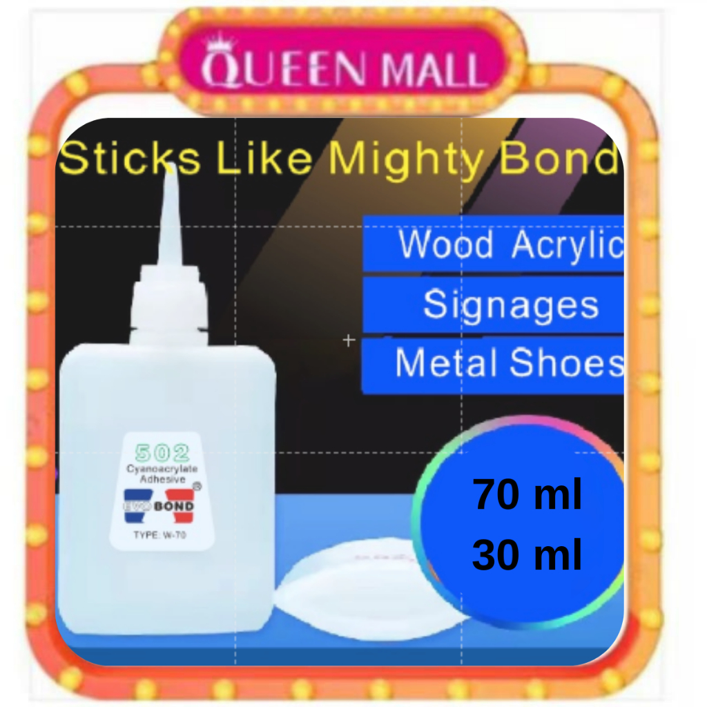 EVO BOND Cyanoacrylate Evobond CYNO Adhesive acrylic Glue Shoe DIY ...