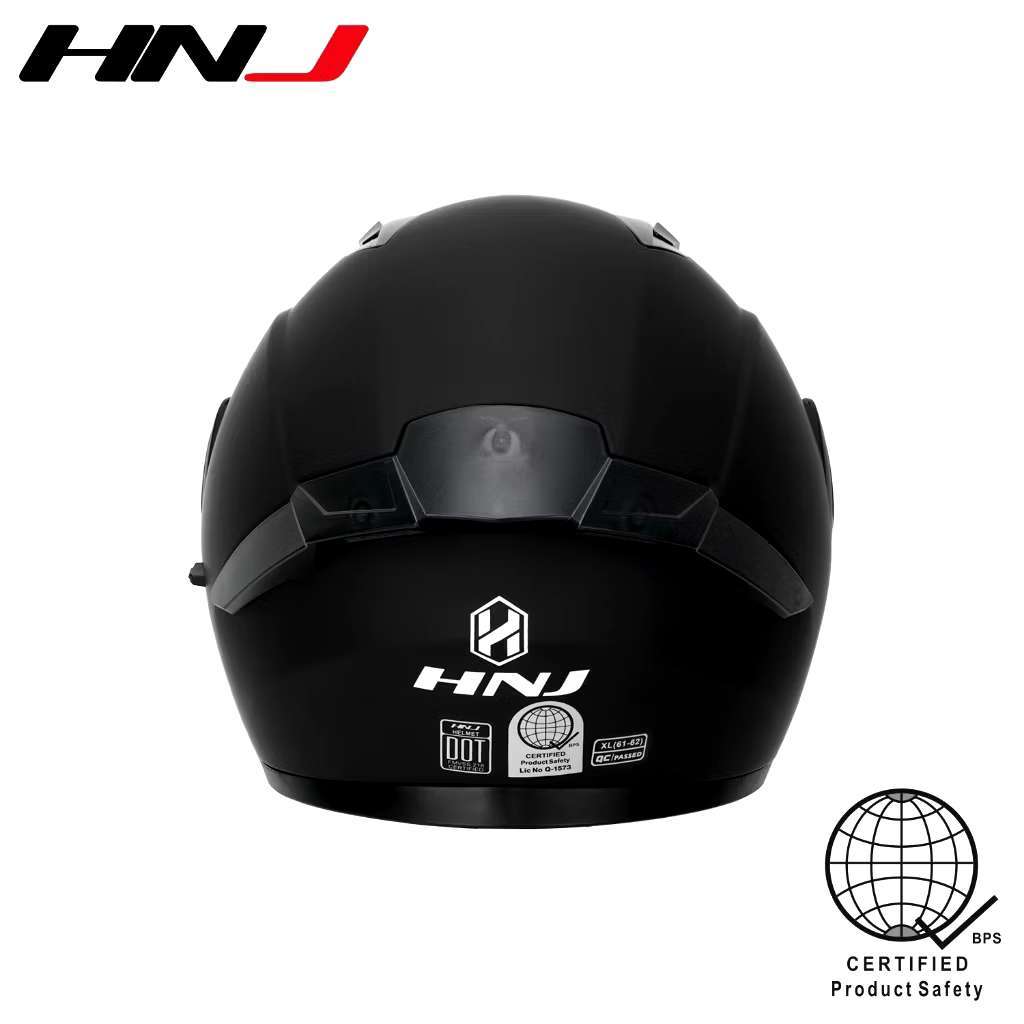 HNJ 937 HNJ 601 Motorcycle Plain Modular DUAL VISOR Helmet Full Face ...