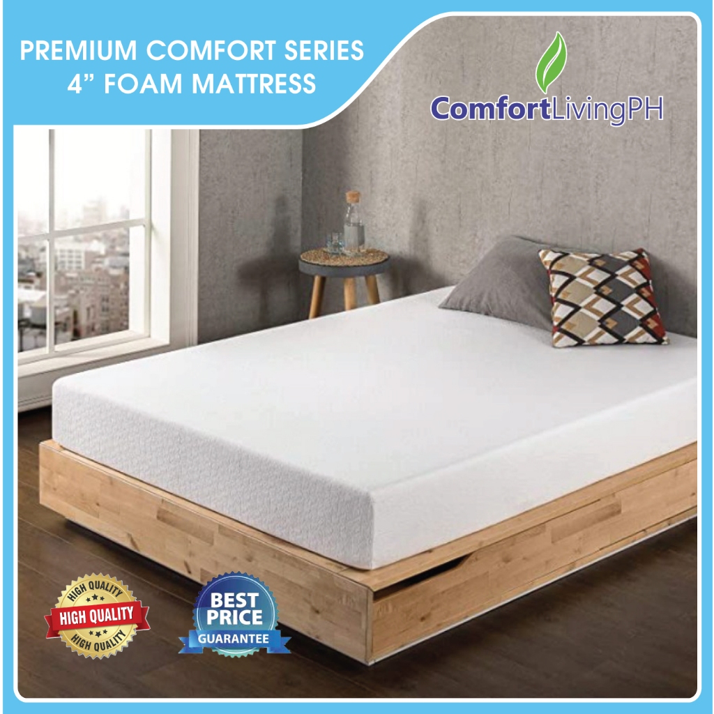 Comfort Living Premium Comfort Foam Mattress Series 4 inch Foam with ...