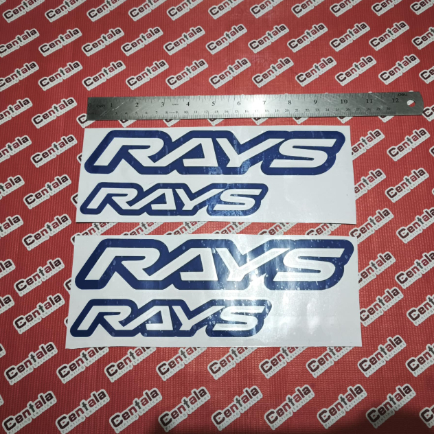 Rays Logo Sponsor sticker blue 250mm | Shopee Philippines