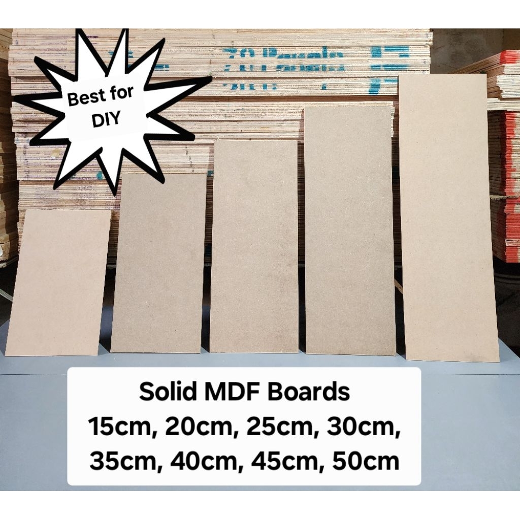 Solid MDF Boards for DIY - 20cm x choose | Shopee Philippines