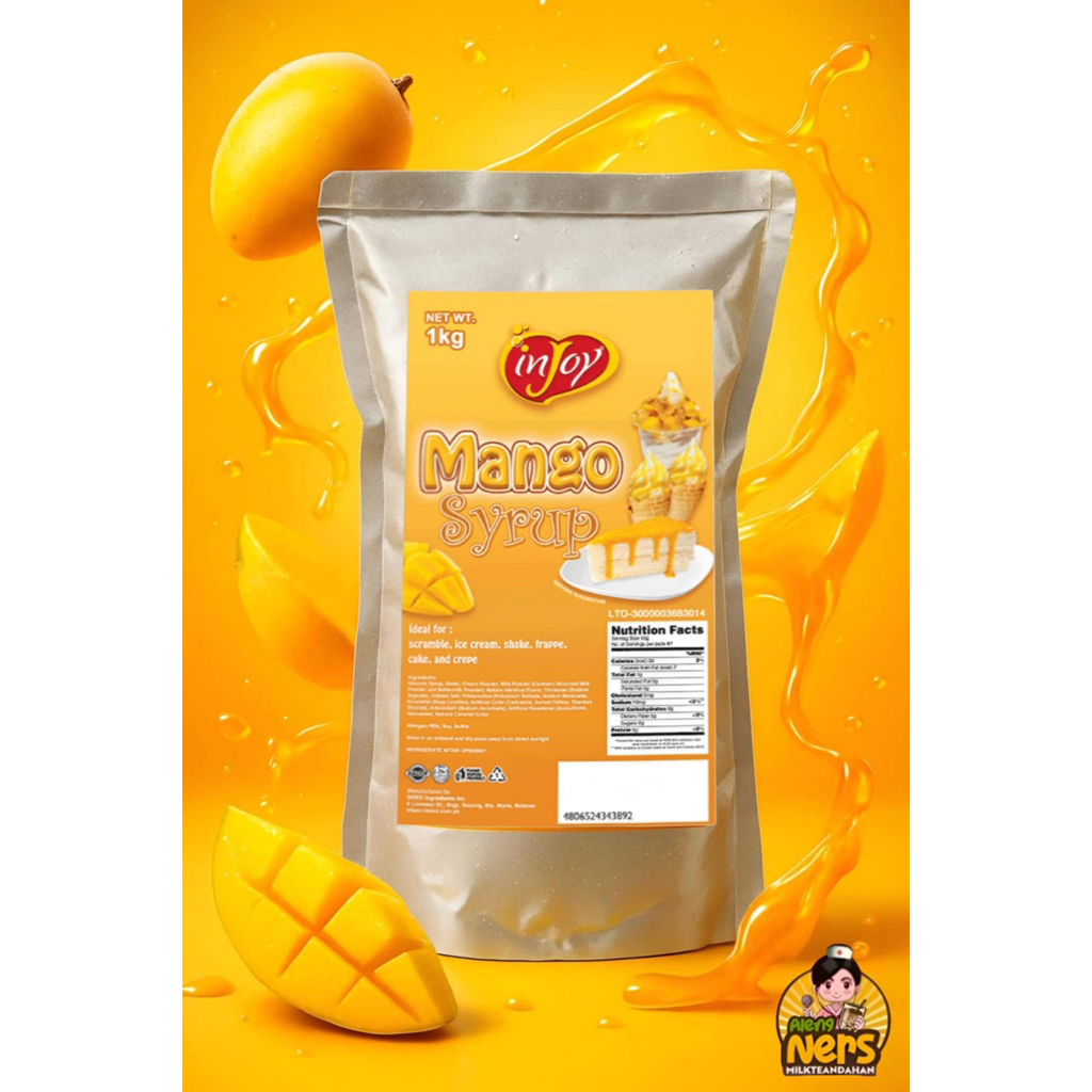 Injoy Mango Syrup Pouch 1L | Shopee Philippines