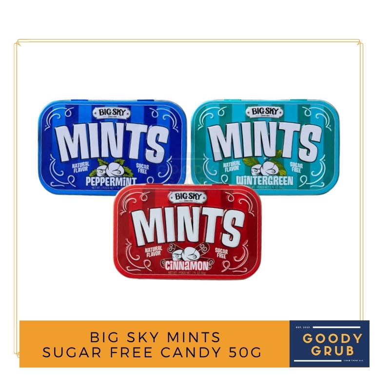 Big Sky Mints Sugar Free Menthol Candy 50G | Shopee Philippines