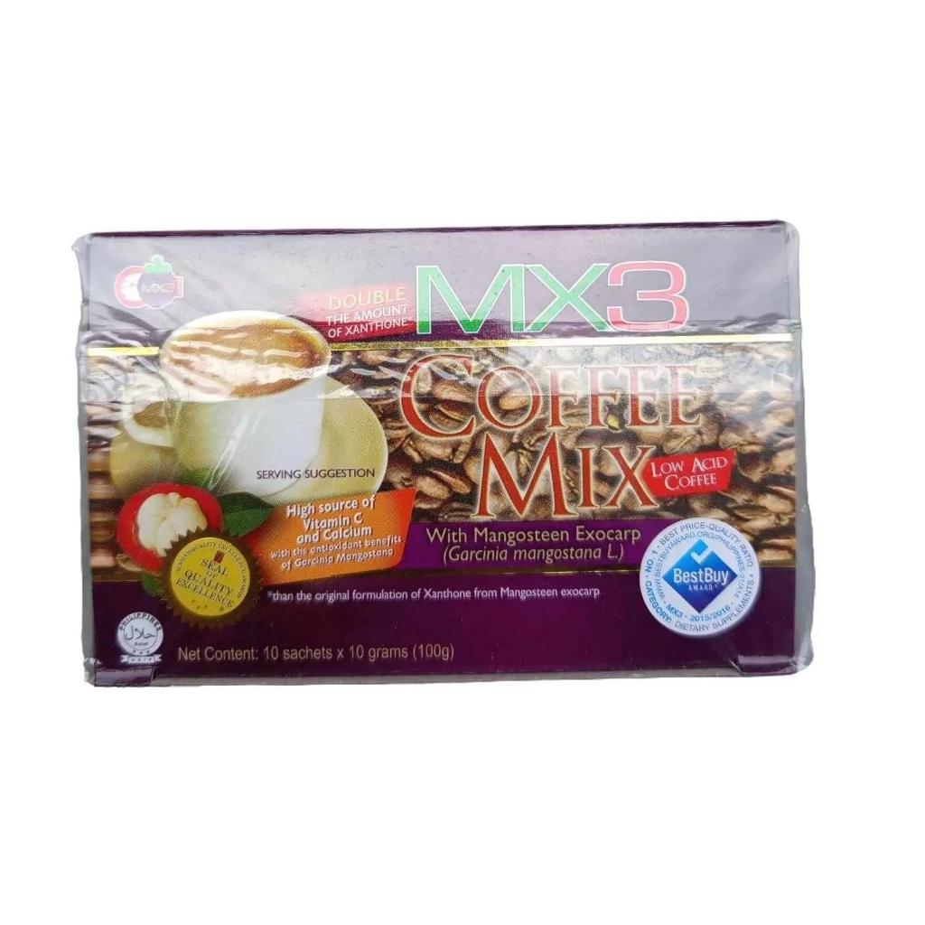 MX3 Coffee Mix Low Acid Coffee with Mangosteen Exocarp 10 Sachets ...