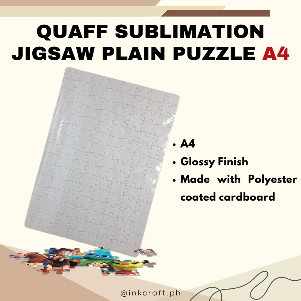 Quaff Sublimation Printable Jigsaw A4 Puzzle Blank Puzzle for Giveaways ...