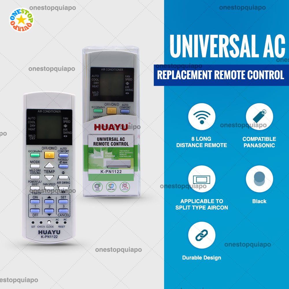 OSQ Universal Replacement AC Remote Control Split Type Aircon Huayu K ...