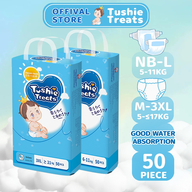 Tushie Treats diaper Baby Unisex Ultra thin and dry Breathable diapers ...