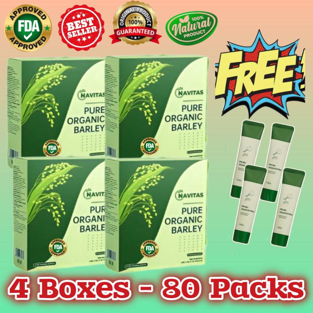 Original Organic Barley Grass Powder 4Boxes 80pcs.– Natural Cleanse ...