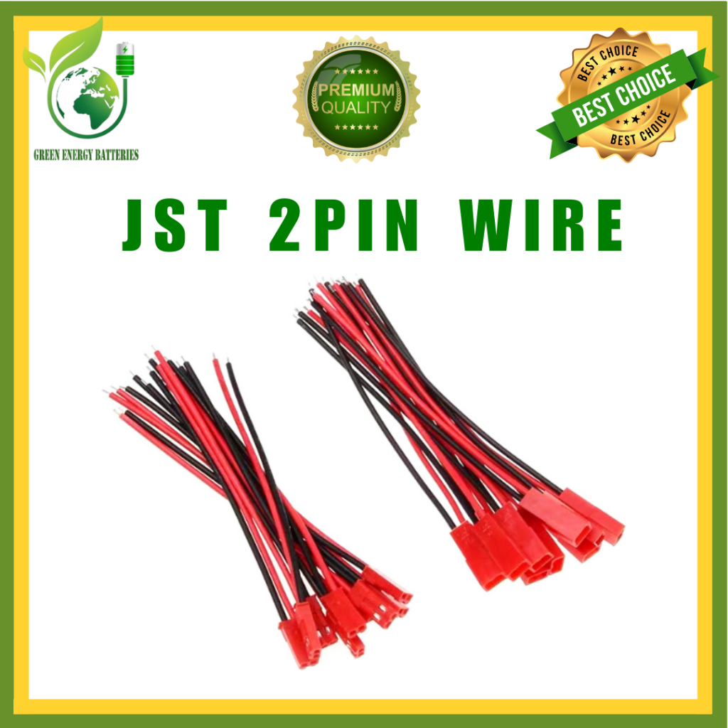 5 PAIR Electrical JST Wire Connector Plug Cable - (10CM / 15CM / 20CM ...