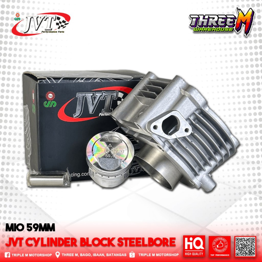 JVT CYLINDER BLOCK STEELBORE MIO SPORTY 59MM | Shopee Philippines