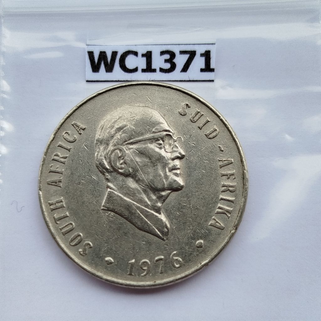WC1371 SOUTH AFRICA 1976 50C NICKEL OLD COIN | Shopee Philippines