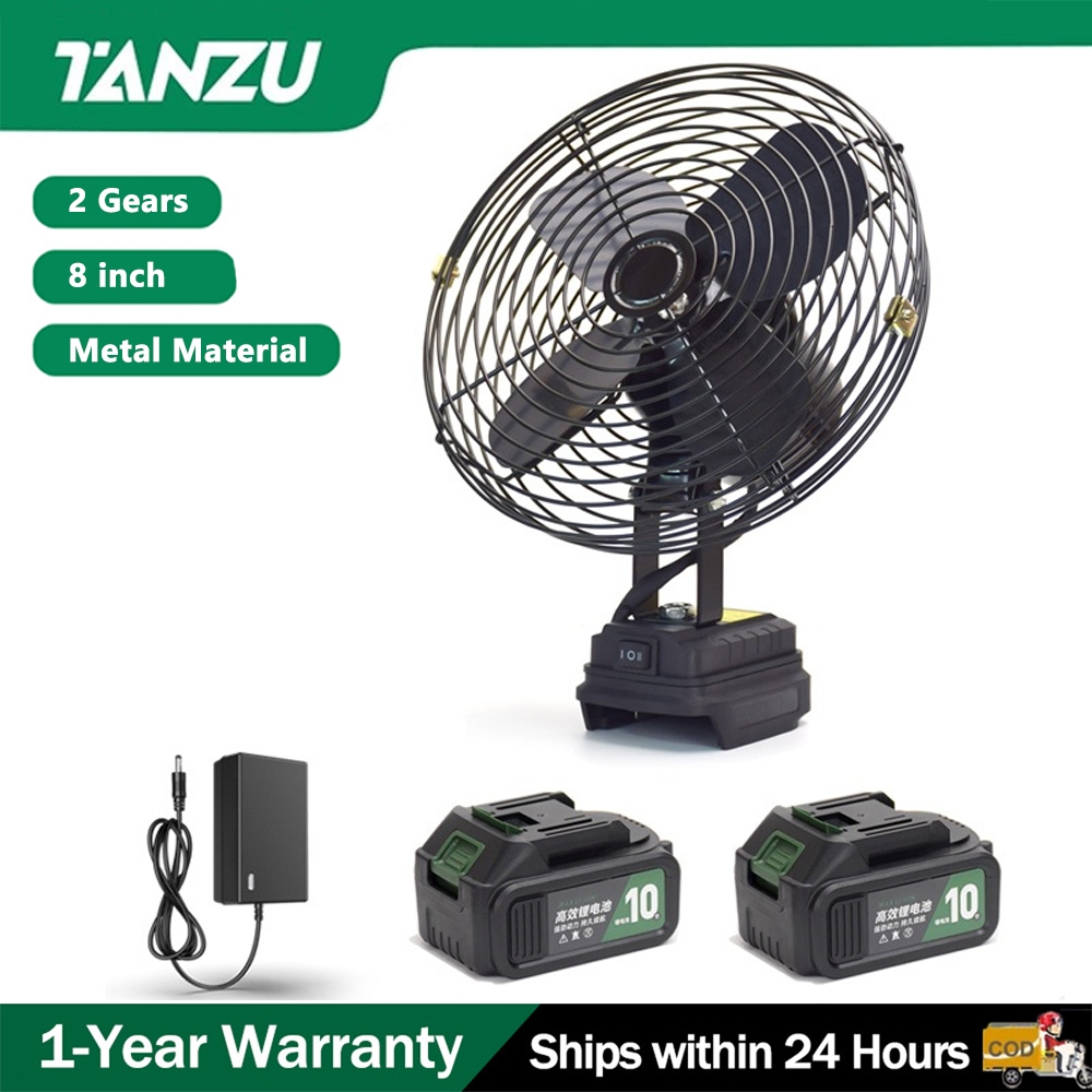 【In stock】 TANZU 8-inch fan for MT-21V MAKITA-18V battery, can adjust 2 ...